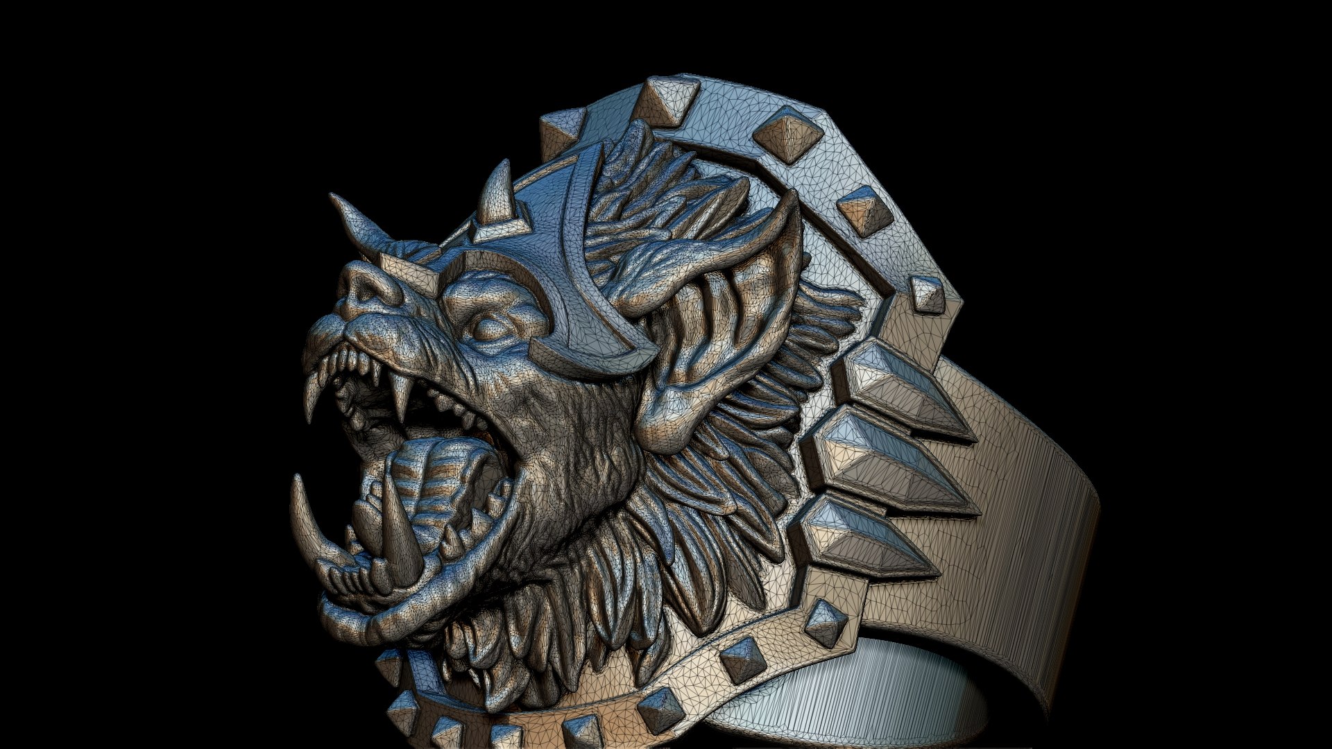 Armored Bat Ring 3D Model - TurboSquid 2278582