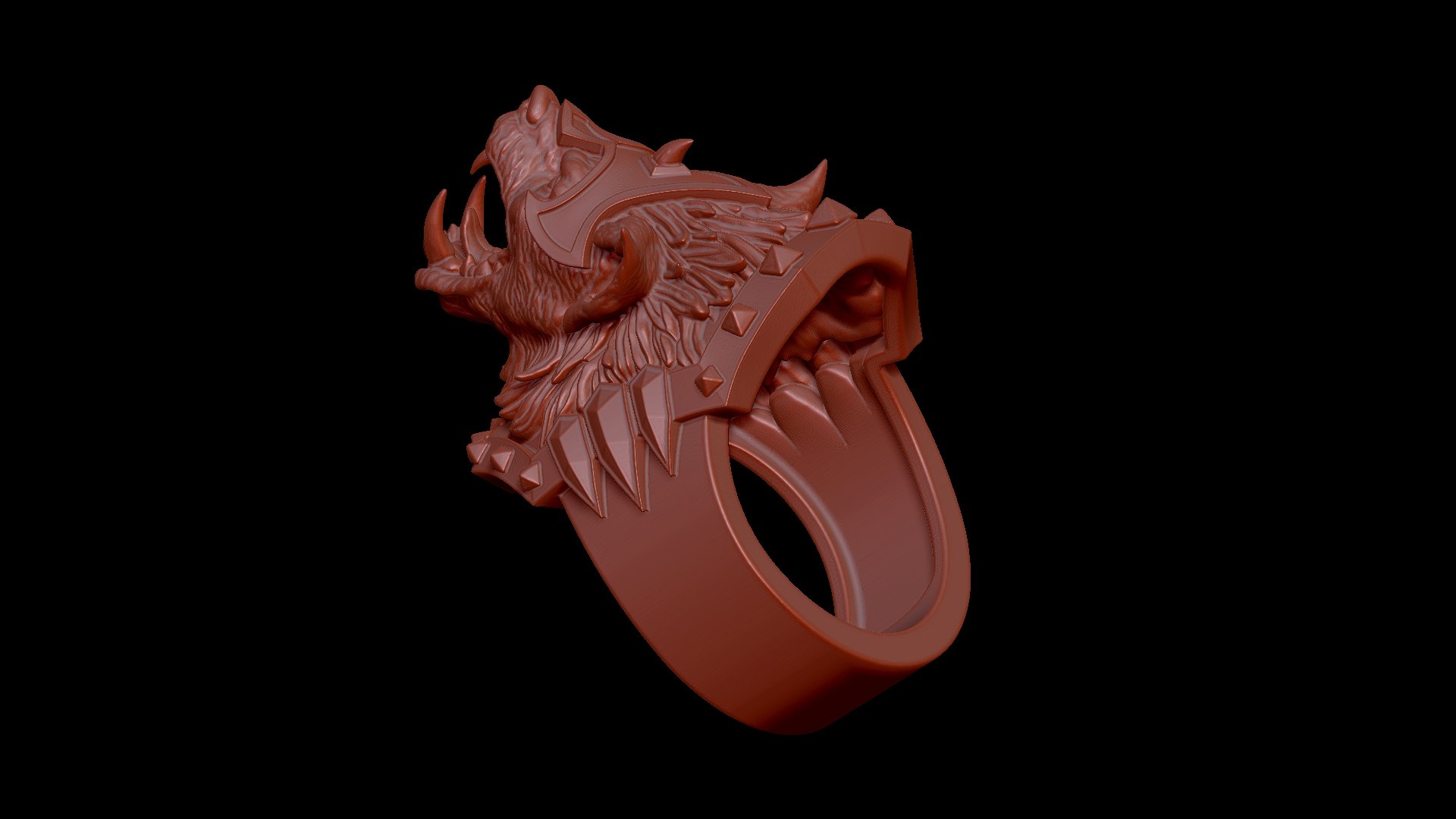 Armored Bat Ring 3D Model - TurboSquid 2278582