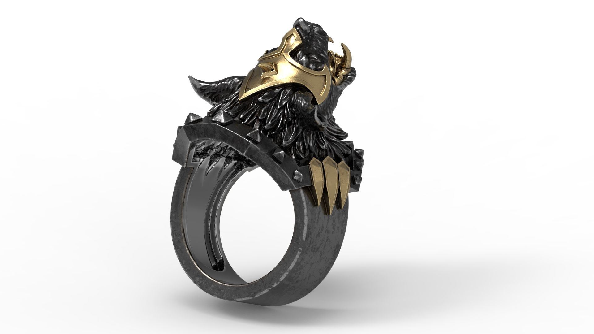 Armored Bat Ring 3D Model - TurboSquid 2278582