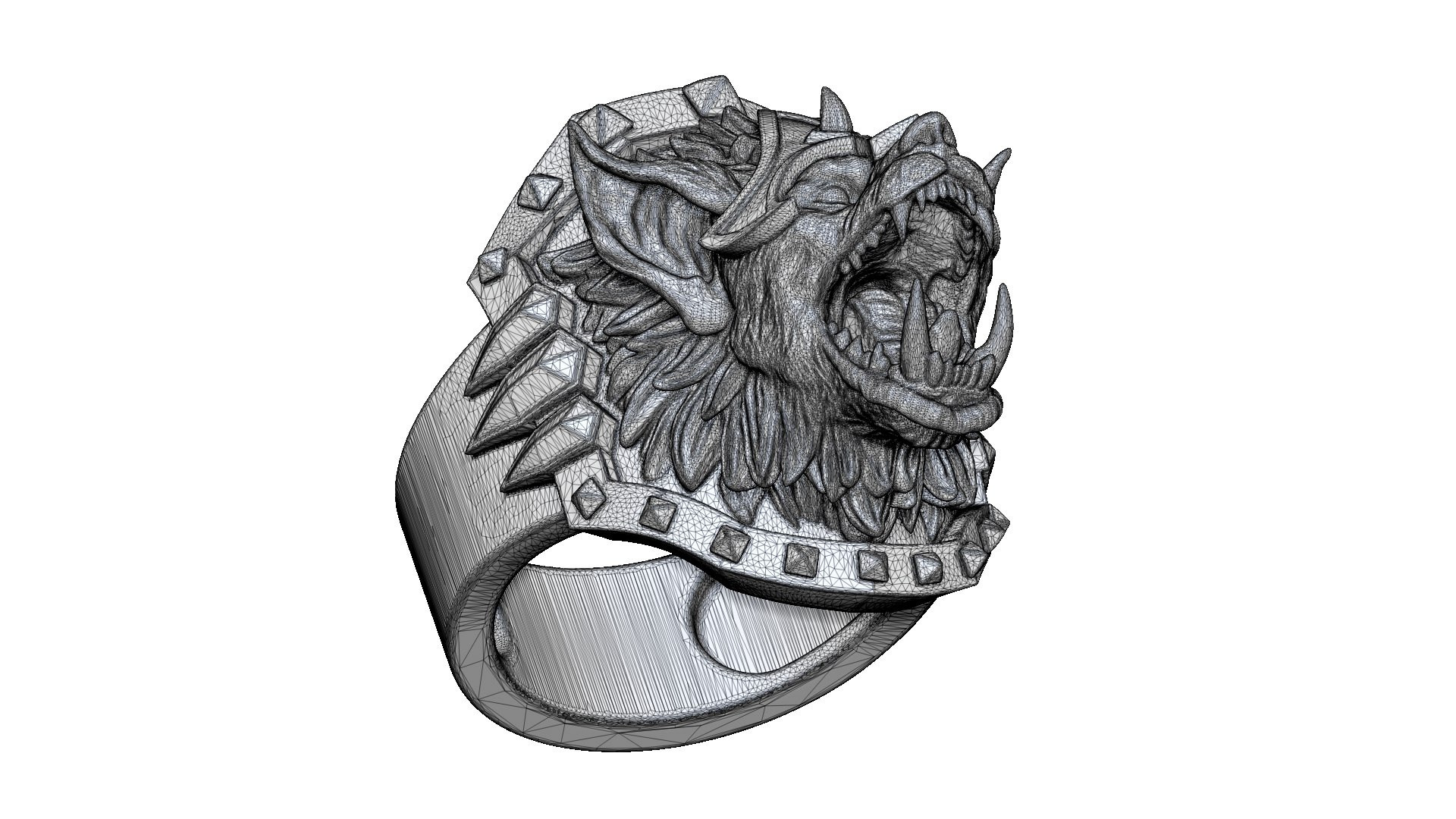 Armored Bat Ring 3D Model - TurboSquid 2278582