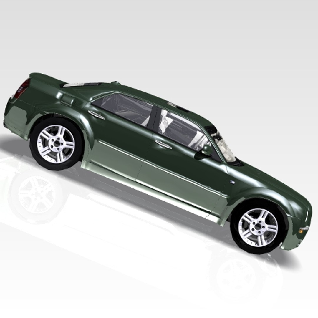 3d car chrysler 300 luxury