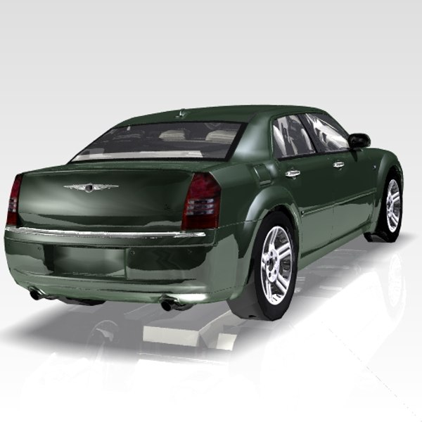 3d car chrysler 300 luxury
