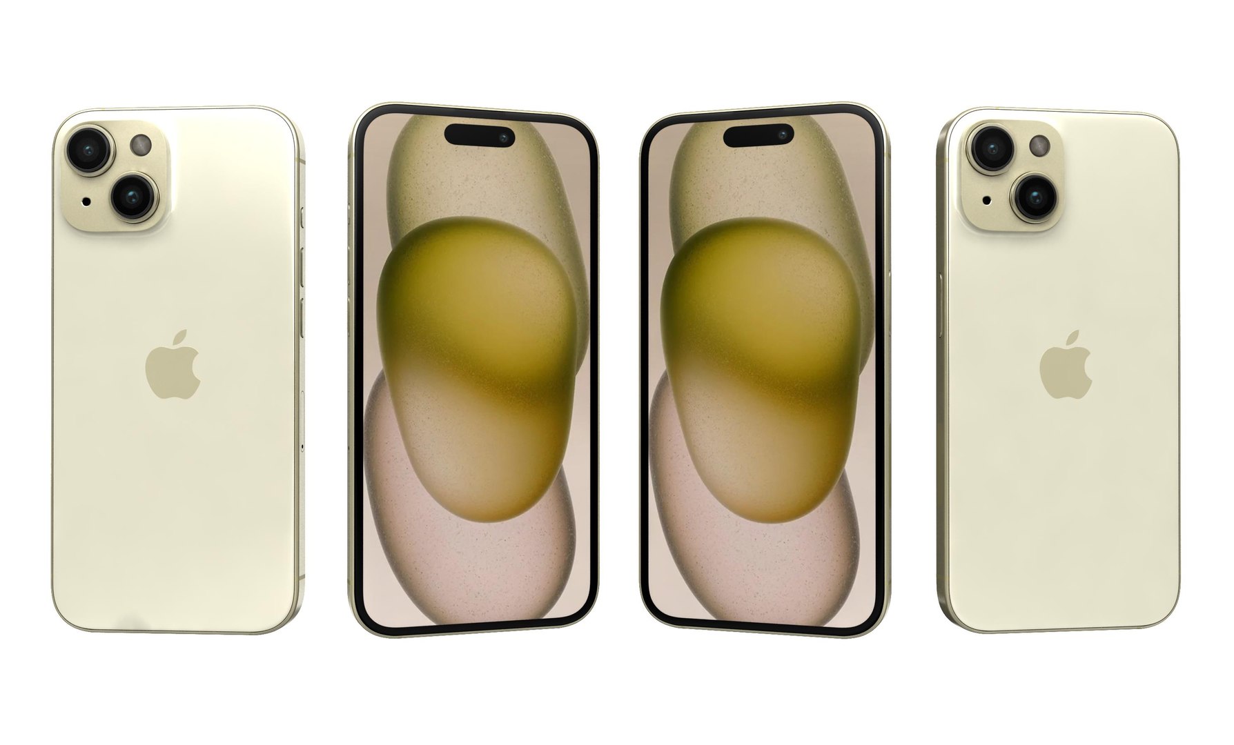Apple IPhone 15 Yellow Model - TurboSquid 2130486