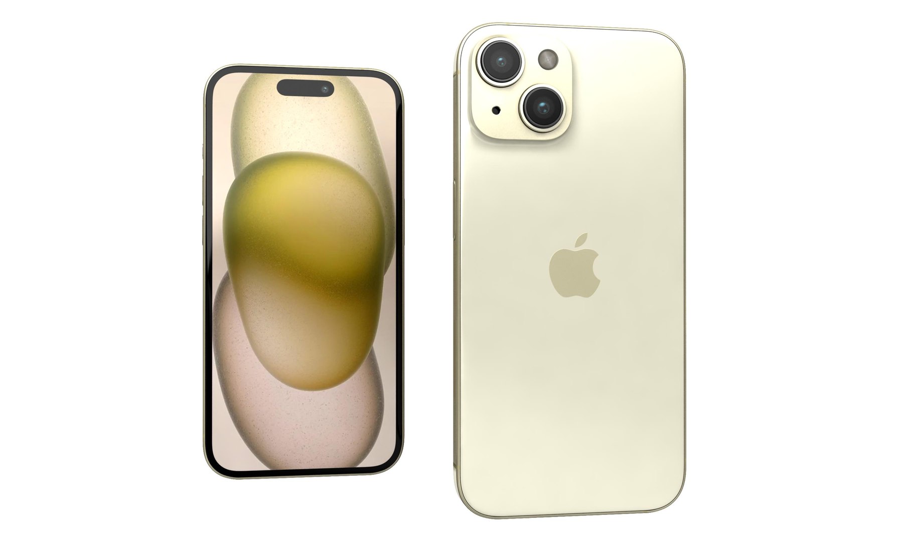 Apple IPhone 15 Yellow Model - TurboSquid 2130486