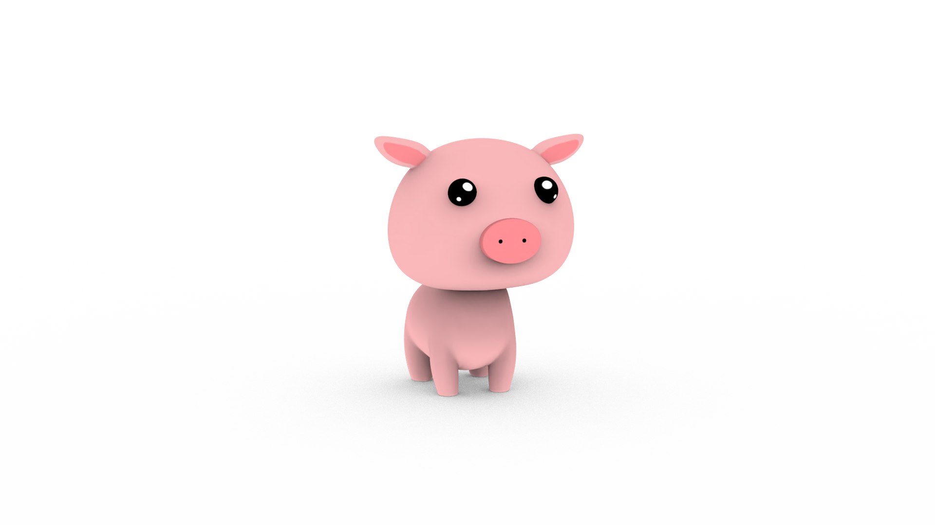 3D Cartoon Pig v001 character - TurboSquid 2098641