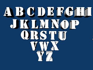 Roman Alphabet 3D Models for Download | TurboSquid