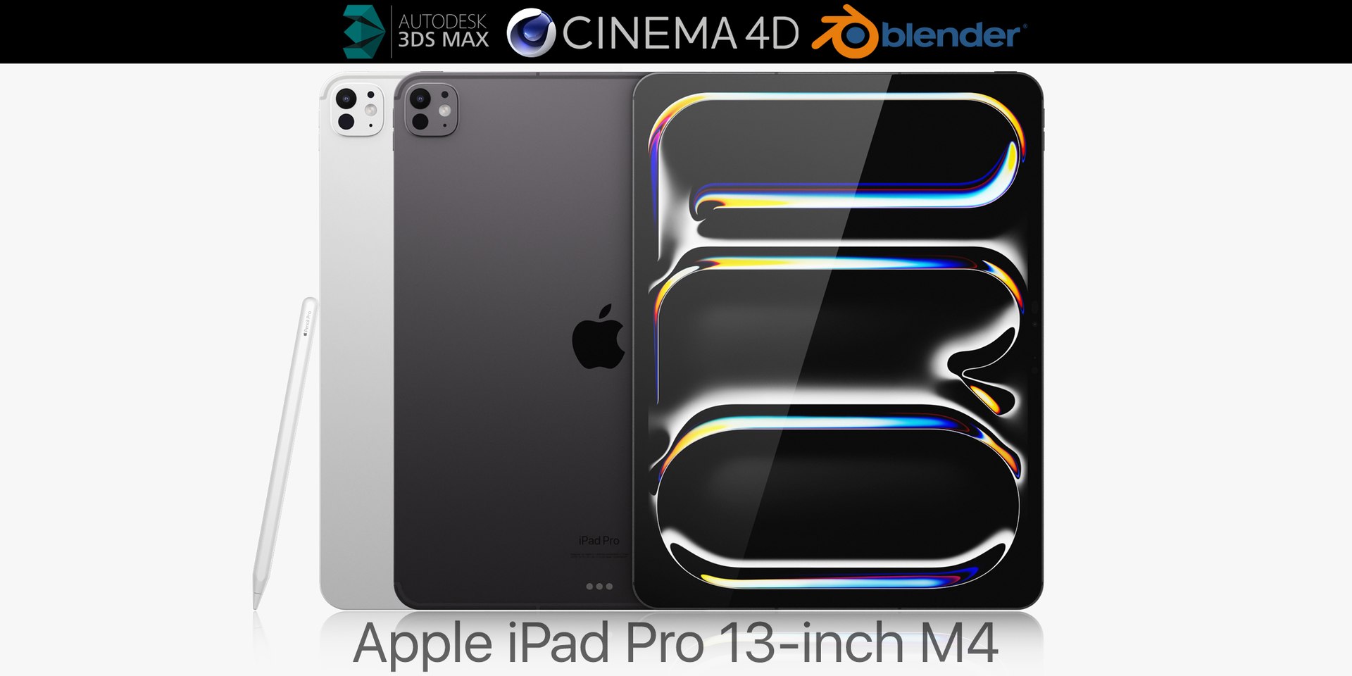 3D Apple IPad Pro M4 13-inch All Colors - TurboSquid 2239820