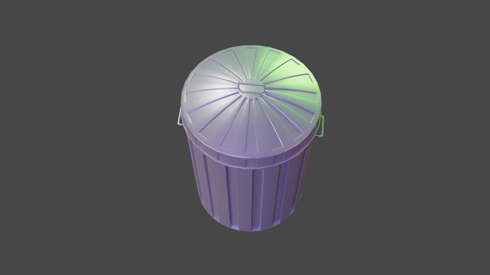 Metal dustbin 3D model - TurboSquid 1901600
