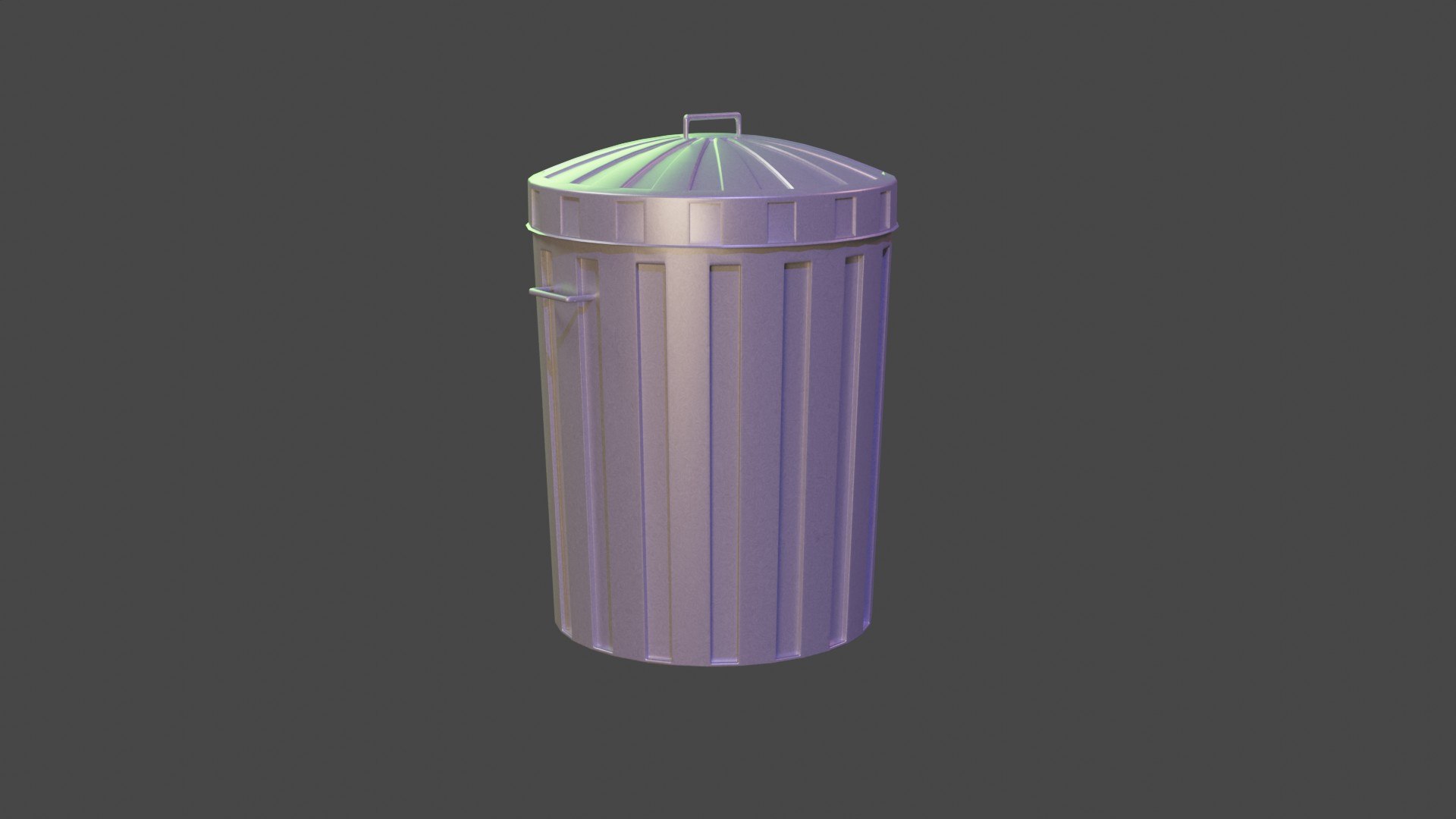 Metal dustbin 3D model - TurboSquid 1901600