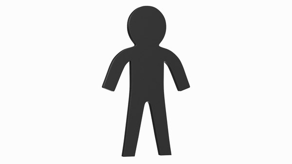 modelo 3d Stickman de plástico aparejado negro para Maya - TurboSquid ...