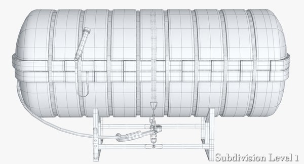 3d life raft container model