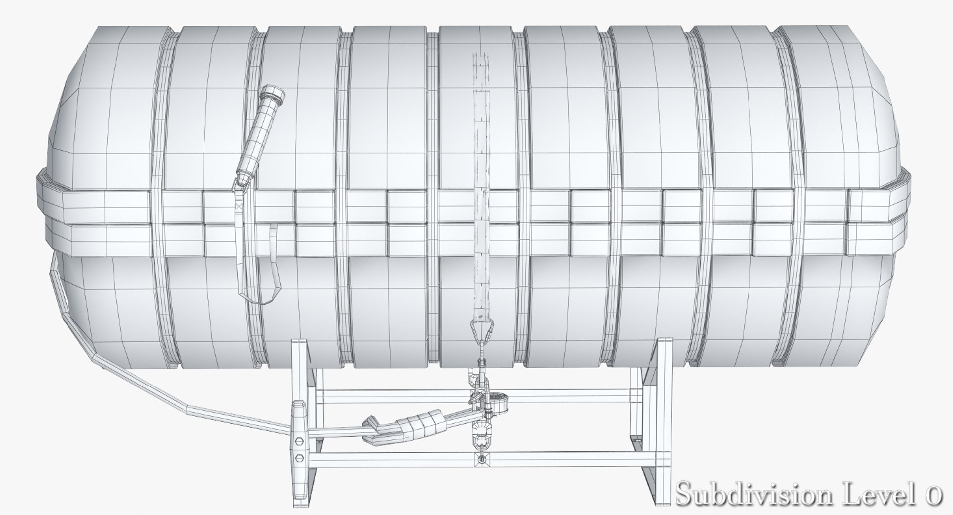 3d Life Raft Container Model