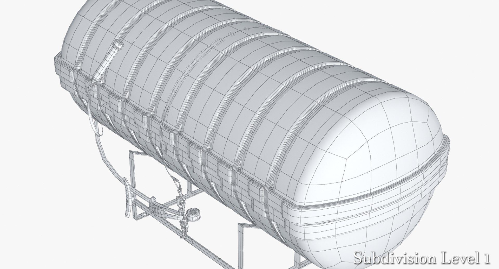 3d Life Raft Container Model