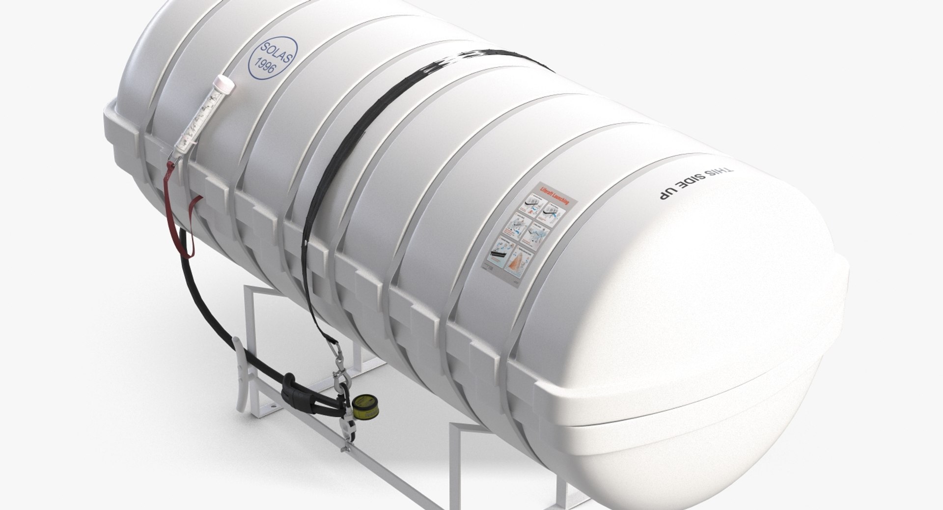 3d Life Raft Container Model