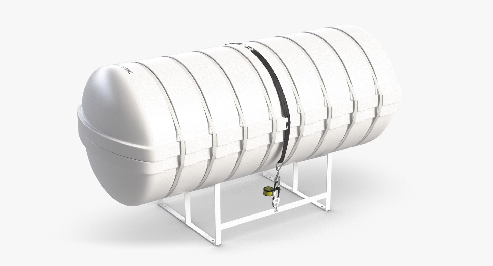 3d Life Raft Container Model