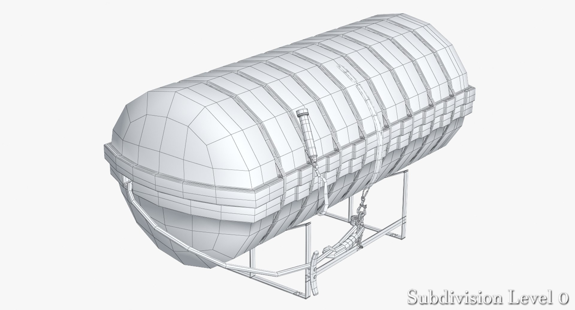 3d Life Raft Container Model