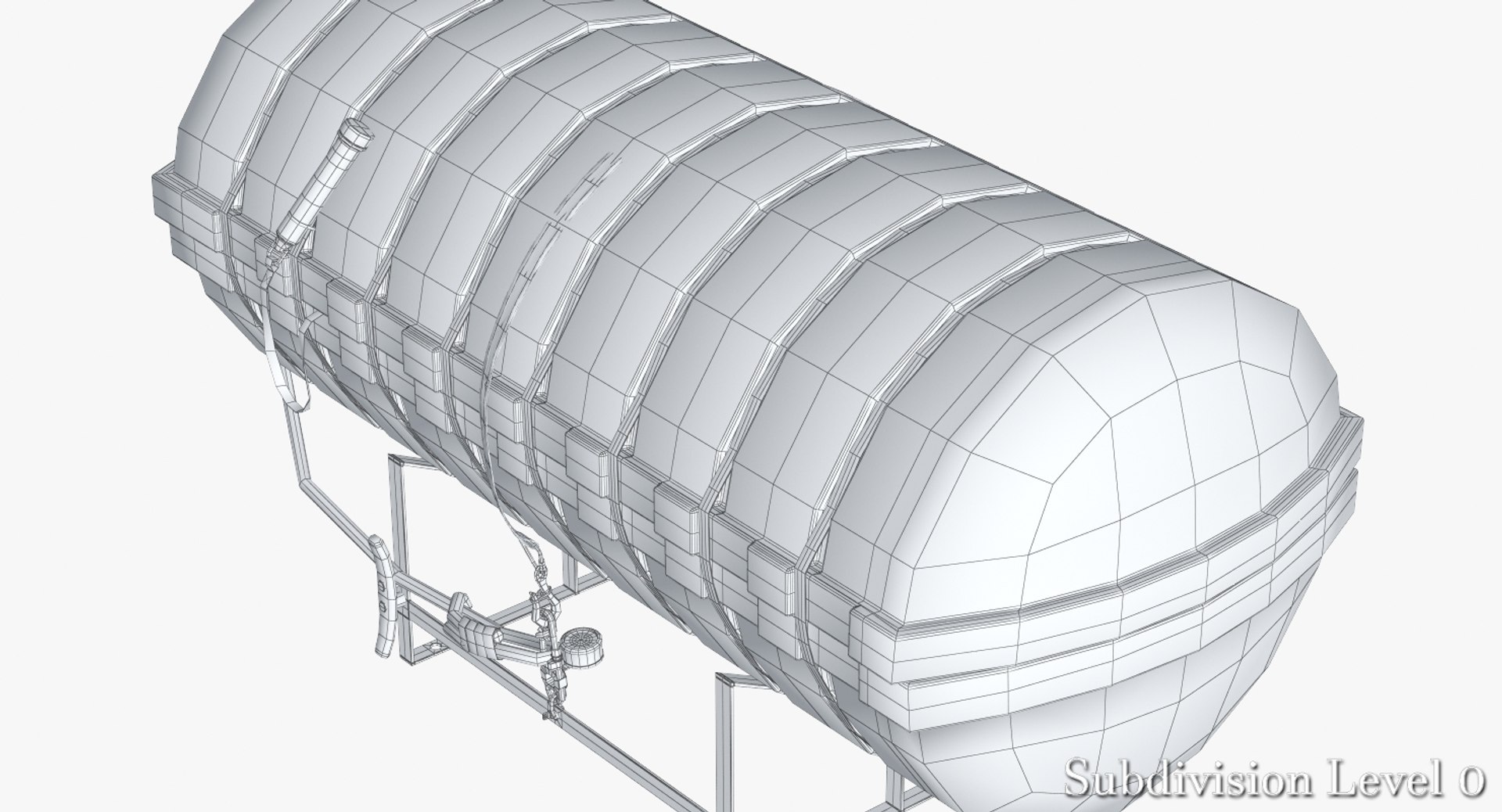 3d Life Raft Container Model