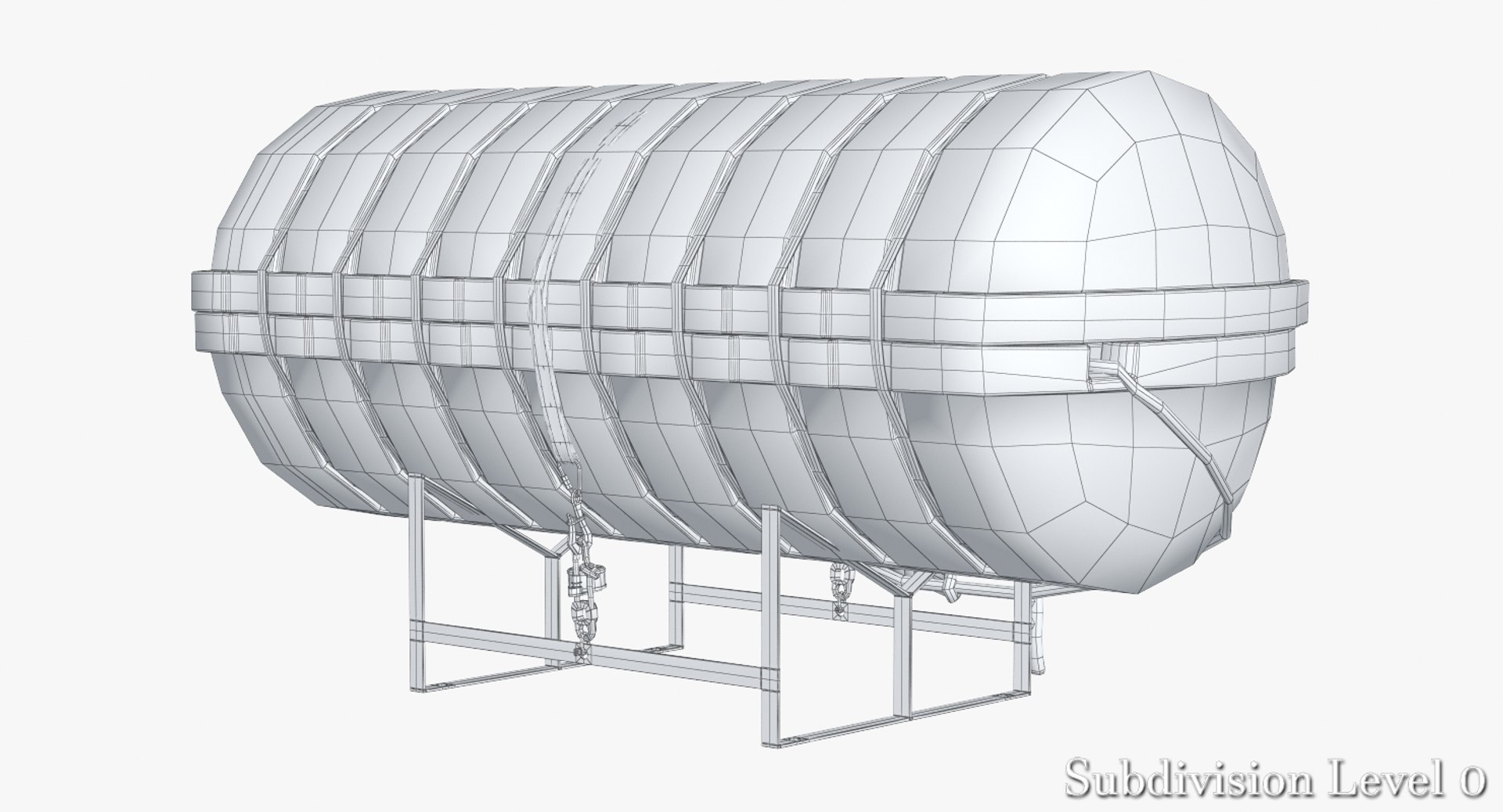 3d Life Raft Container Model
