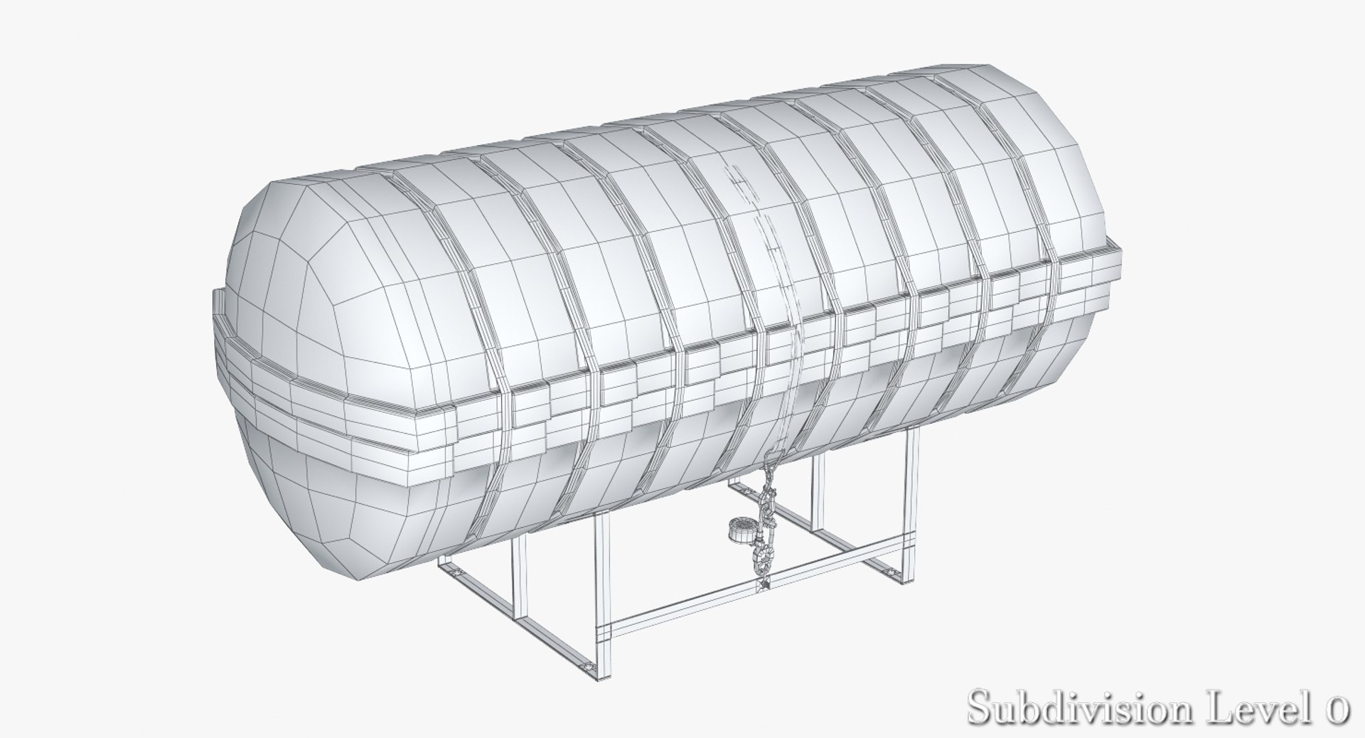3d Life Raft Container Model