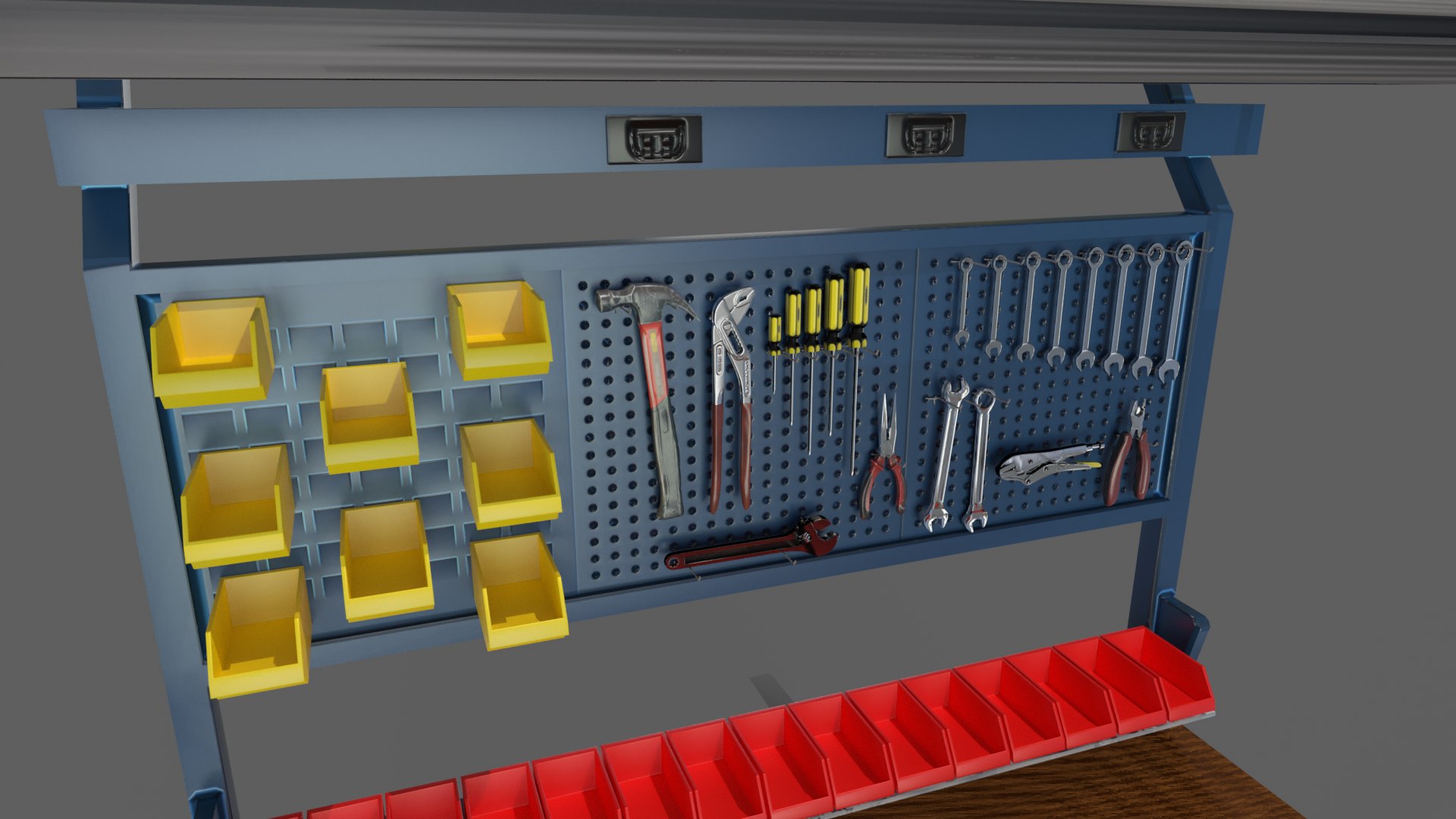 3D Workbench Plus Tools Model - TurboSquid 2200675