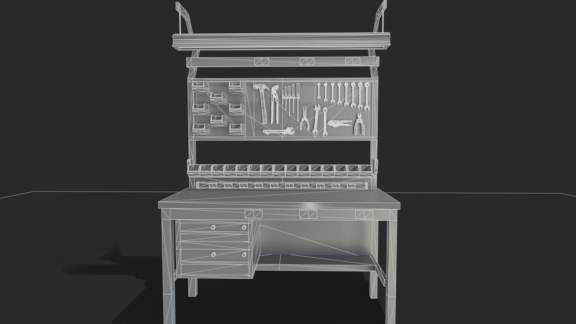 3D Workbench Plus Tools Model - TurboSquid 2200675