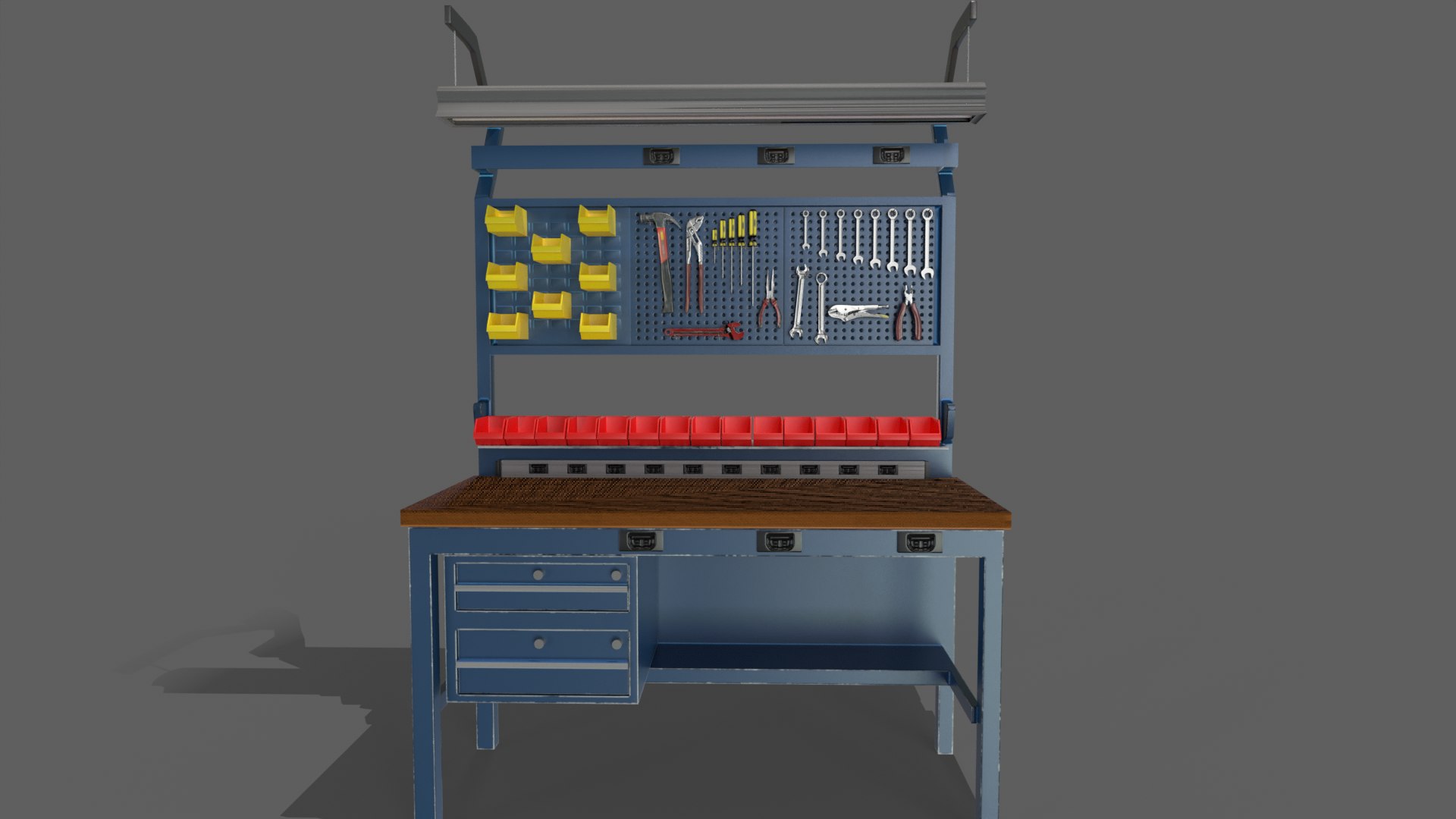 3D Workbench Plus Tools Model - TurboSquid 2200675