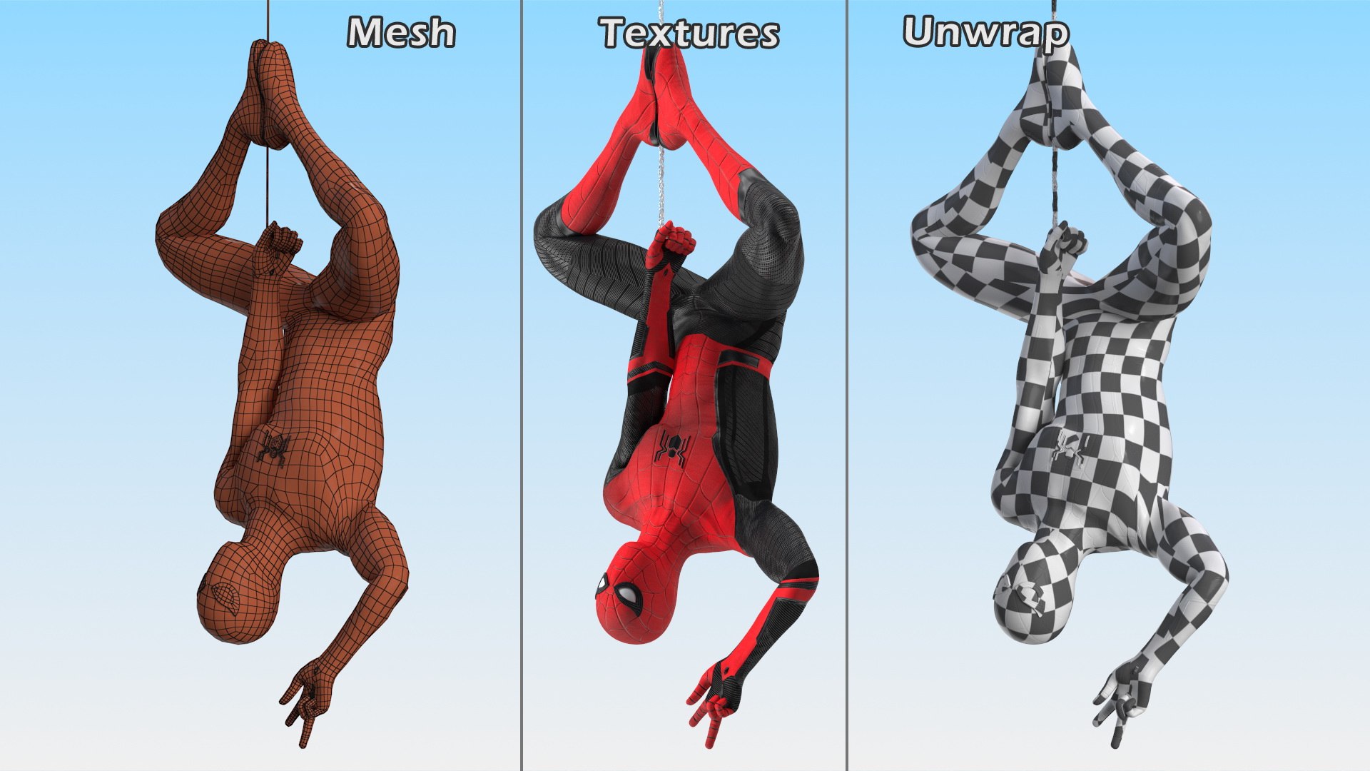 Spider Man Hanging Pose model - TurboSquid 1792742