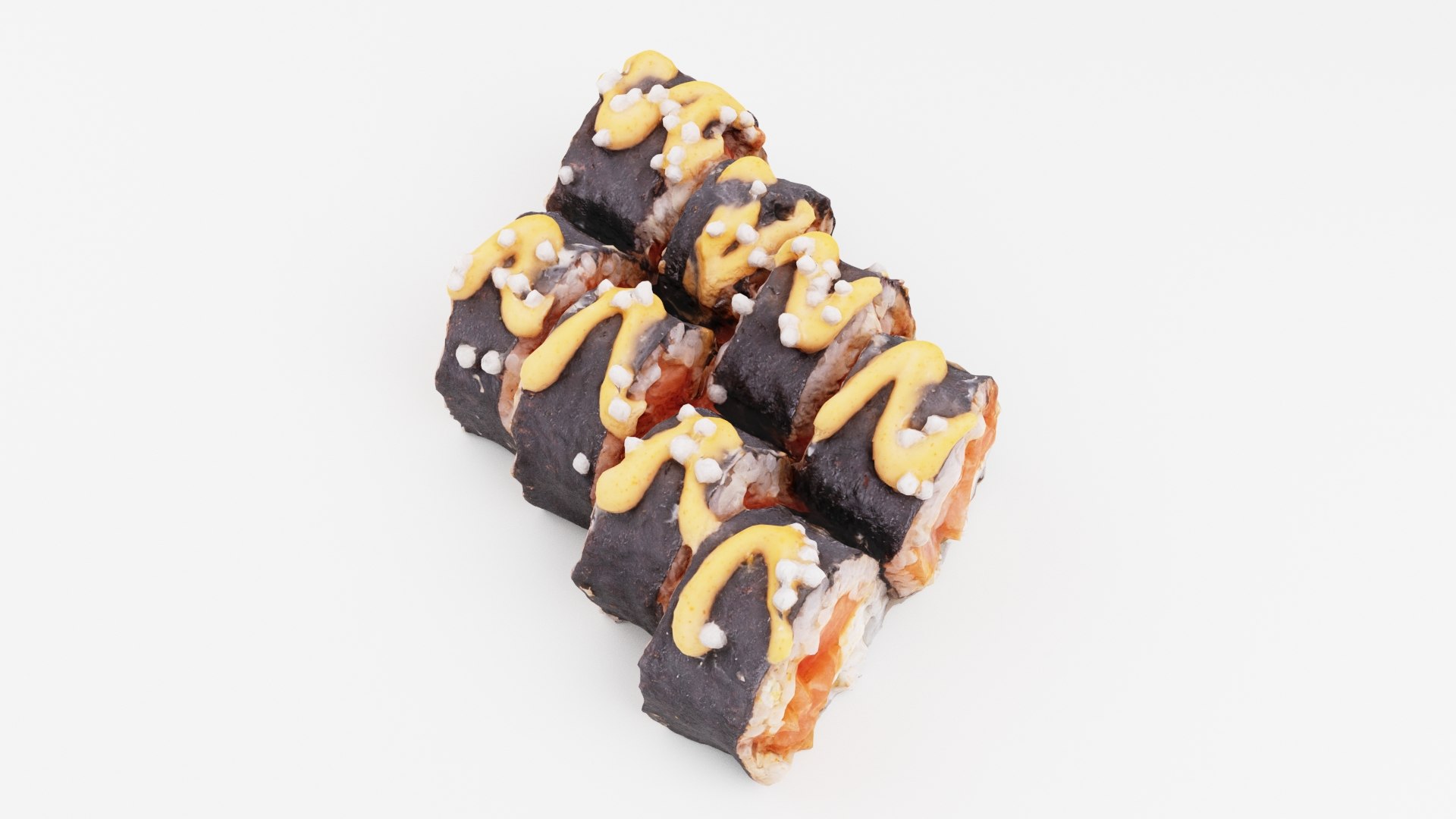 3D Kimchi Roll Set With Salmon Tuna - TurboSquid 1849840