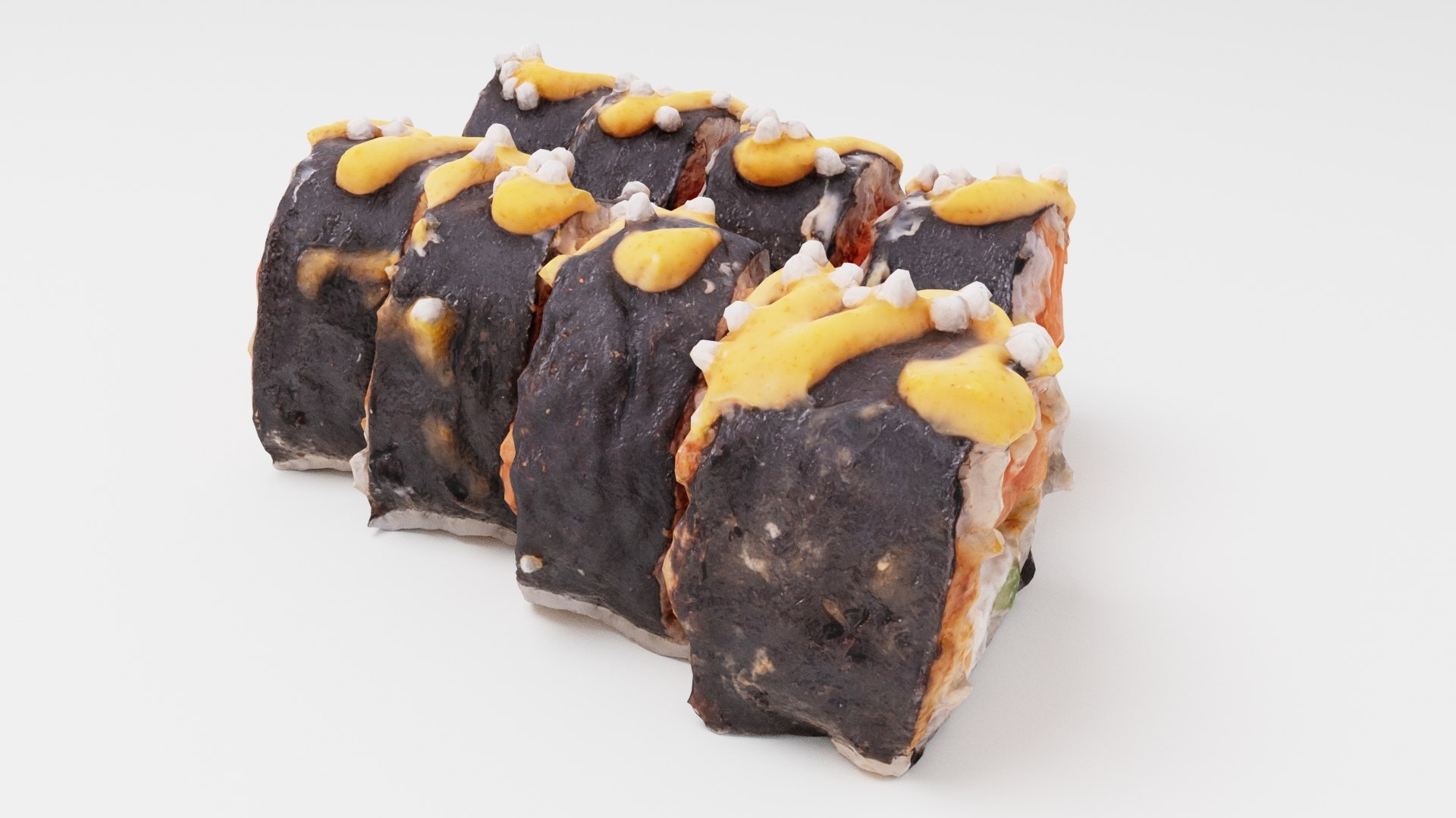 3D Kimchi Roll Set With Salmon Tuna - TurboSquid 1849840