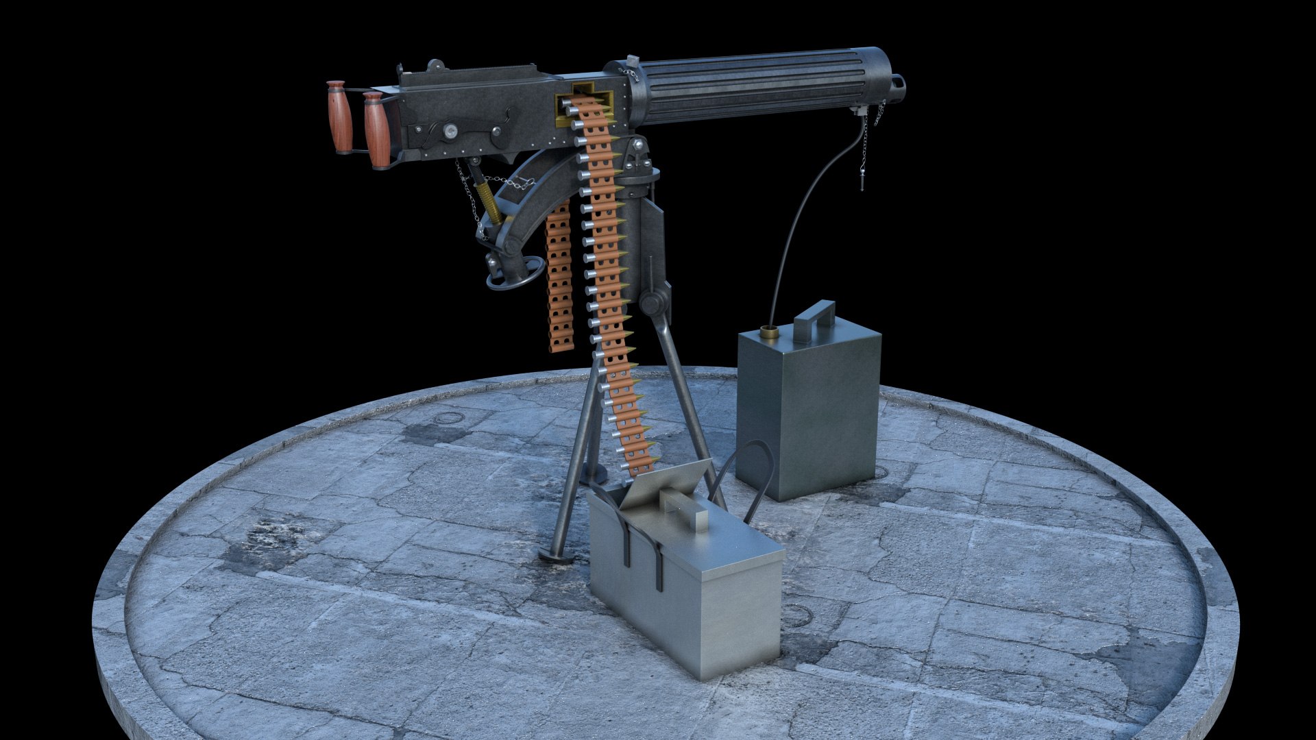 Gun Ww1 3D Model - TurboSquid 1233152