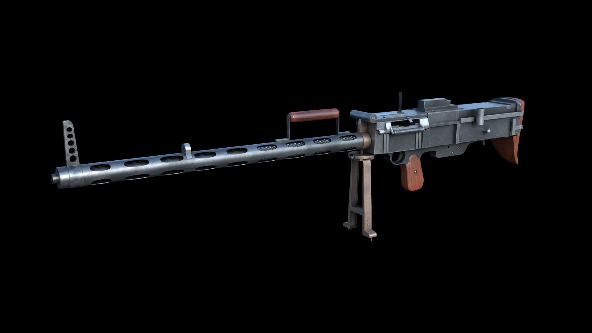 Gun Ww1 3D Model - TurboSquid 1233152