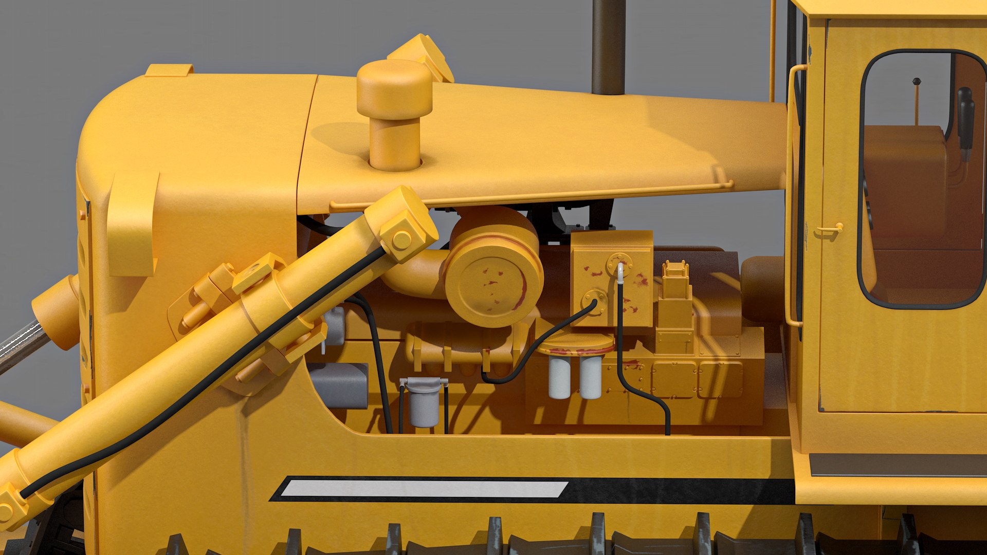 3d model bulldozer dozer