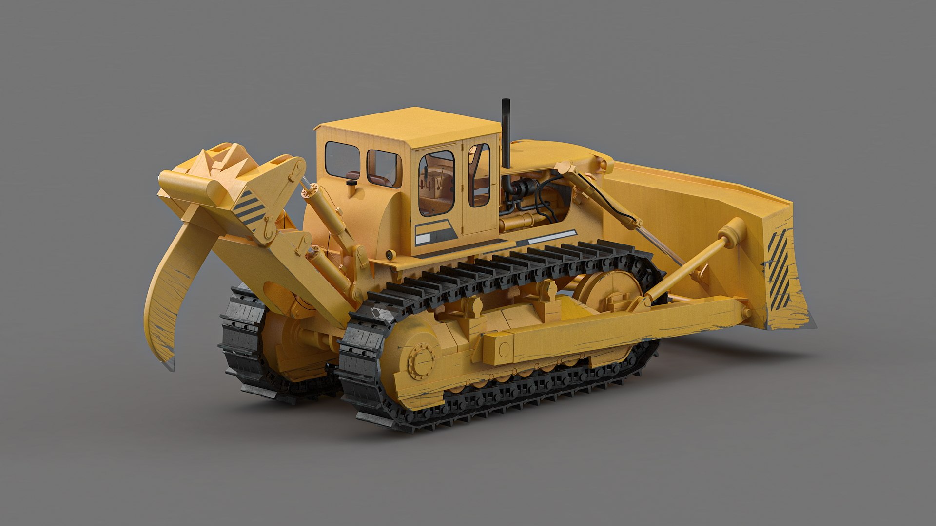 3d model bulldozer dozer