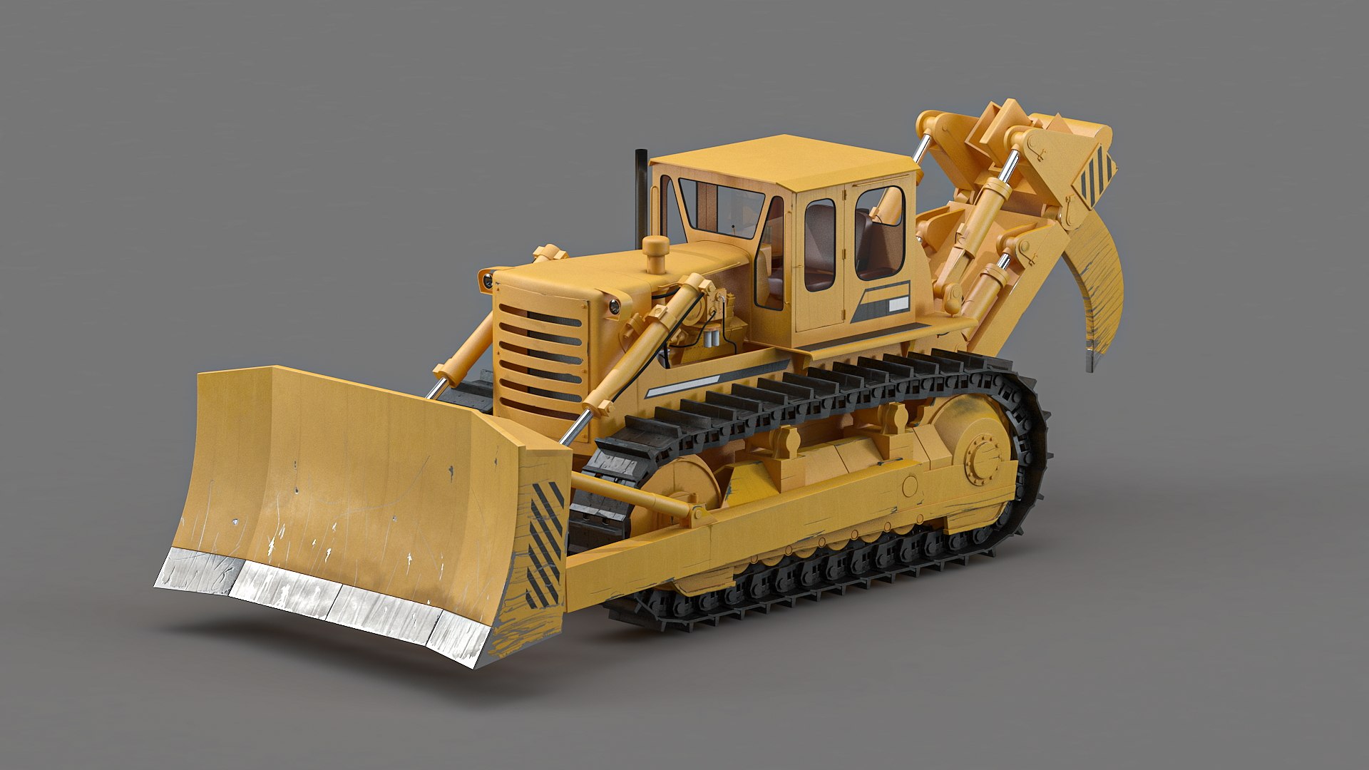 3d model bulldozer dozer