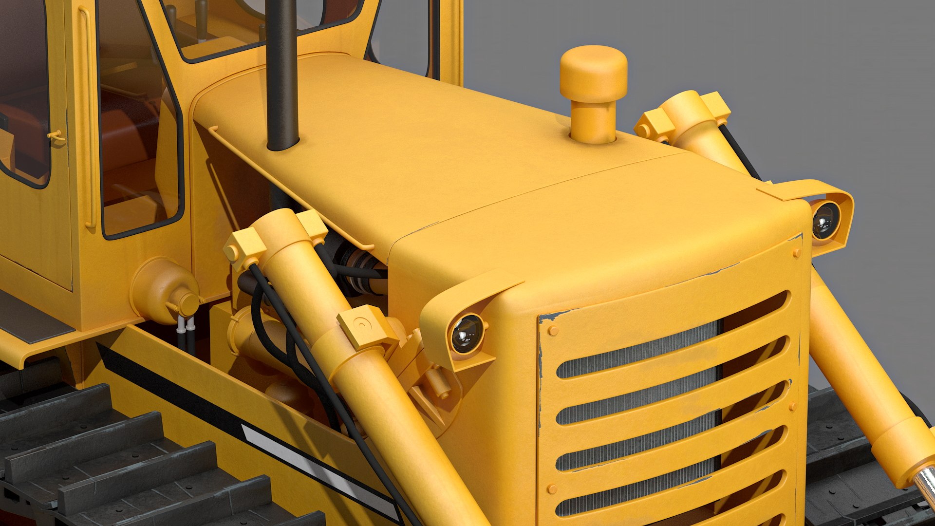 3d model bulldozer dozer