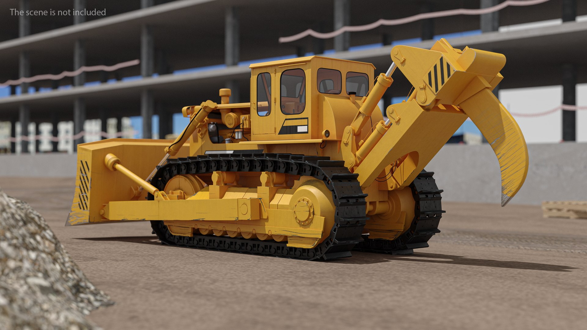 3d model bulldozer dozer