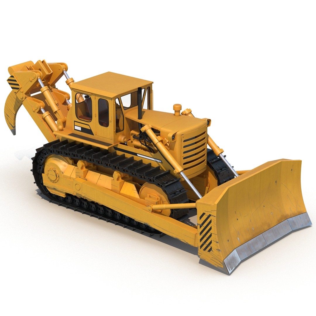 3d model bulldozer dozer