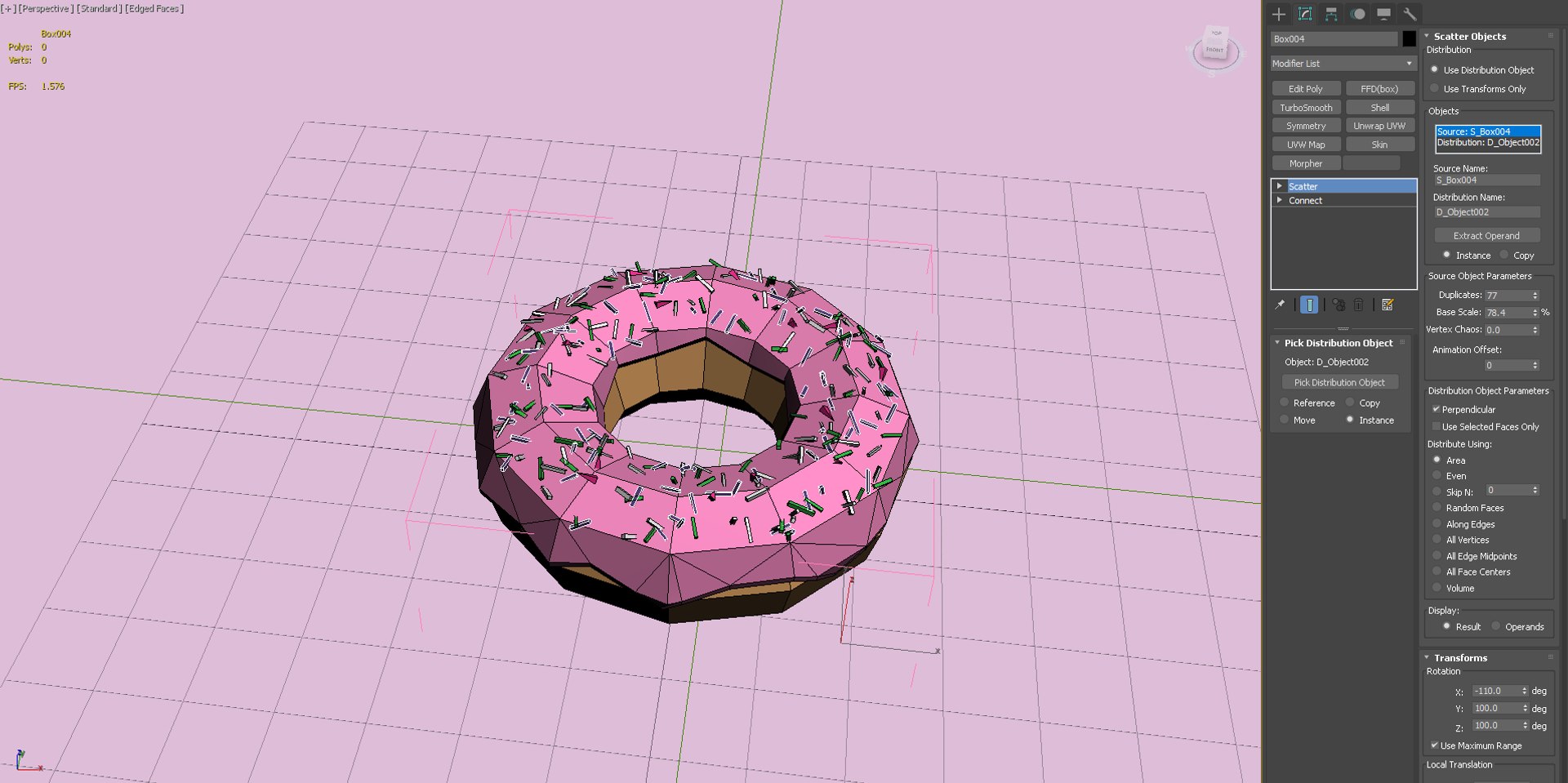 3D Low Poly Cartoon Donut 01 Model - TurboSquid 2030209