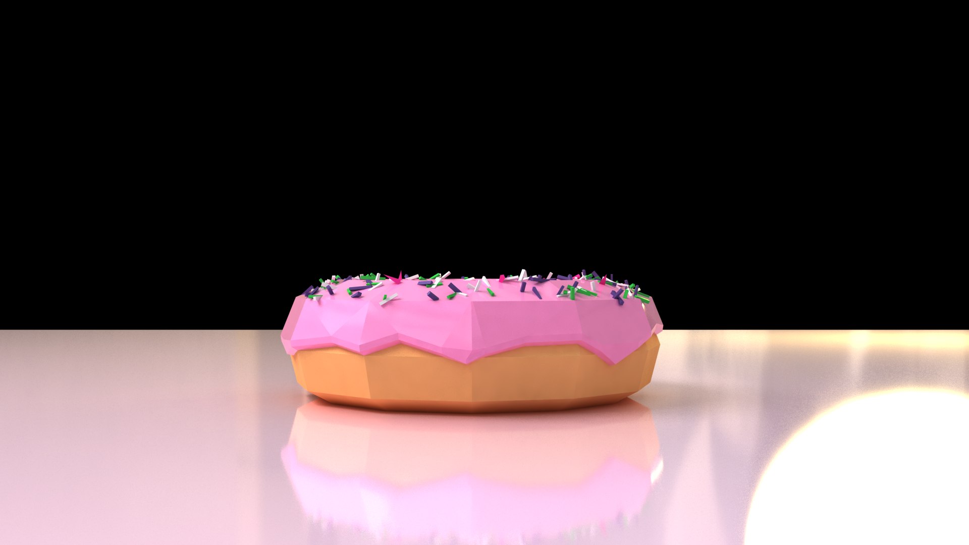 3D Low Poly Cartoon Donut 01 Model - TurboSquid 2030209