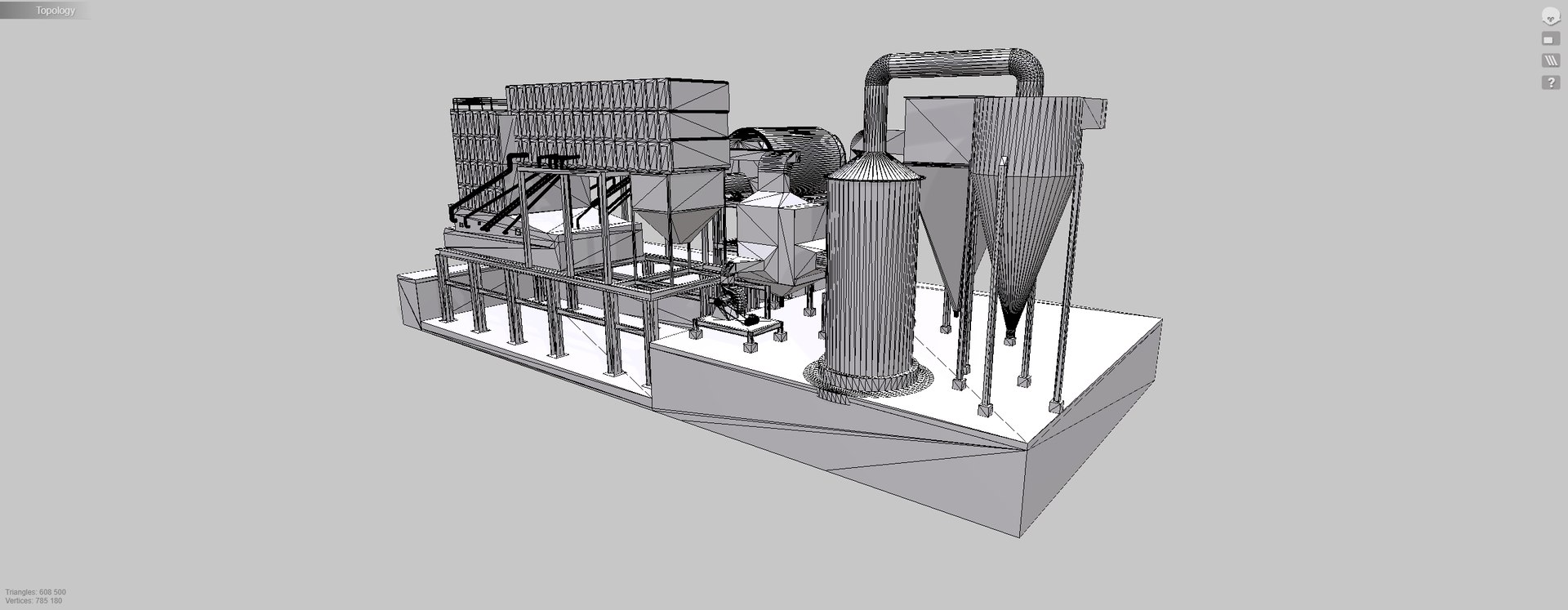 Steam boiler 25t 3D model - TurboSquid 1925855