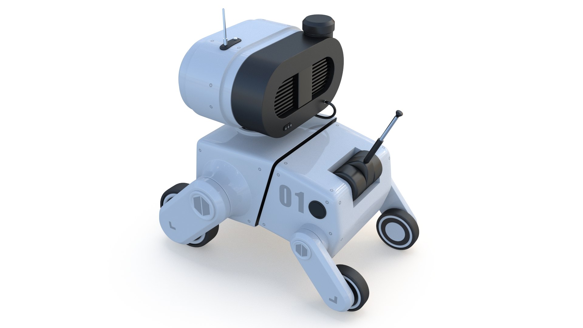 3D Model Cute Robot - TurboSquid 2211392