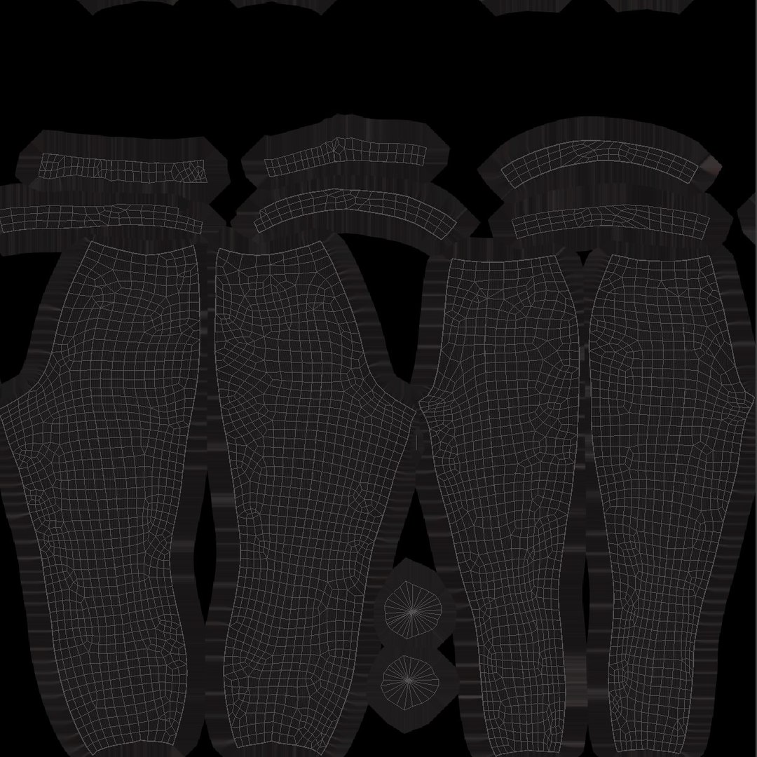 Pants 36 - All MH Bodies UE5 Skeletons - Rigged Model - TurboSquid 2263593