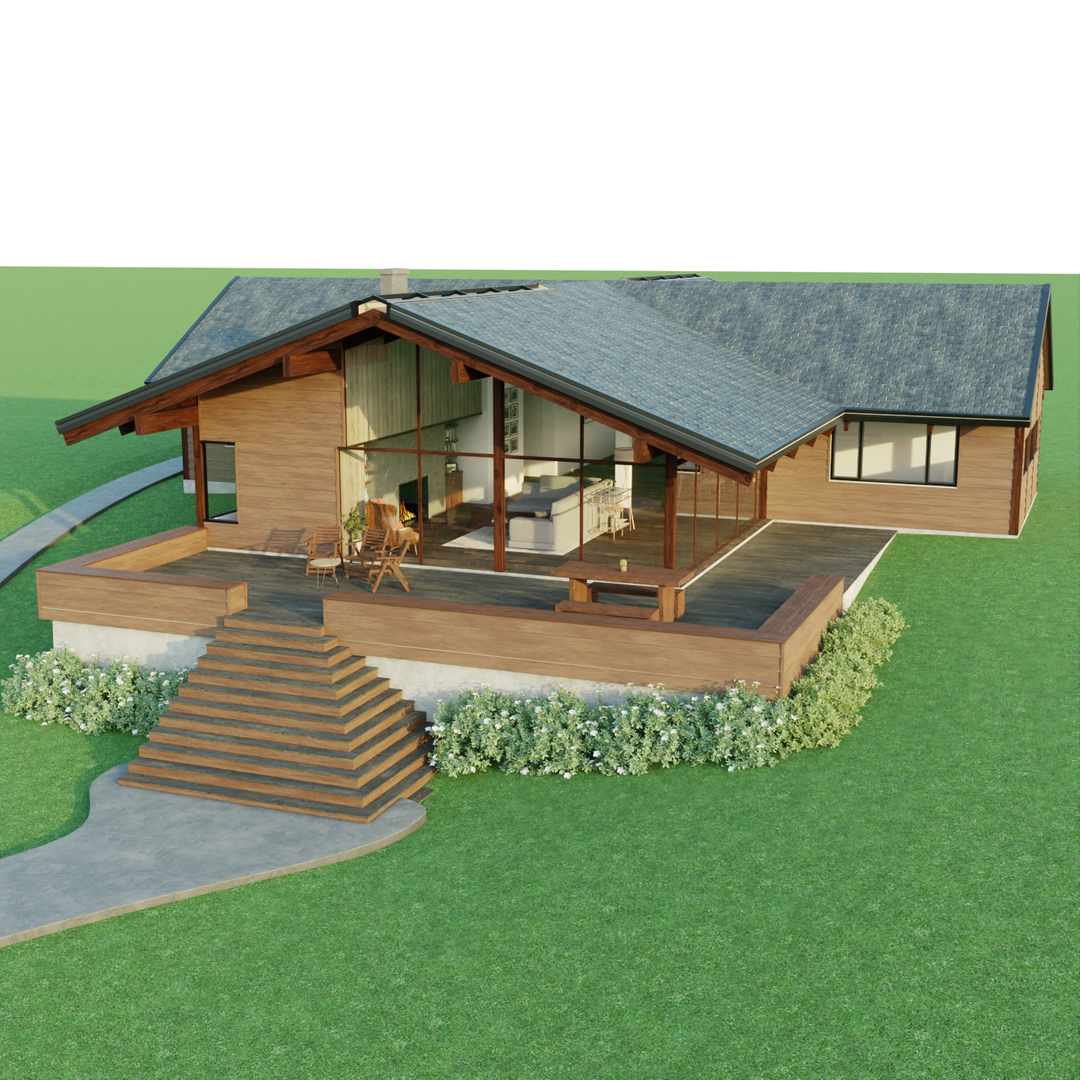 Wooden House In The Forest Model - TurboSquid 2064330