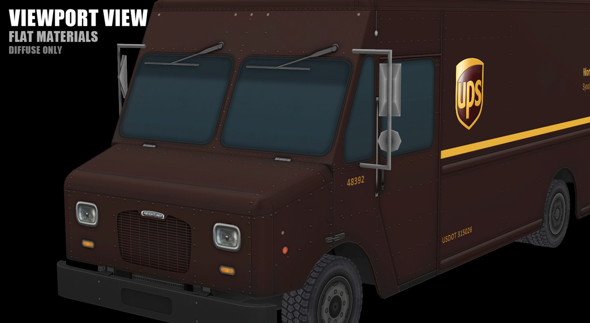3D Ups Delivery Truck | 1142568 | TurboSquid