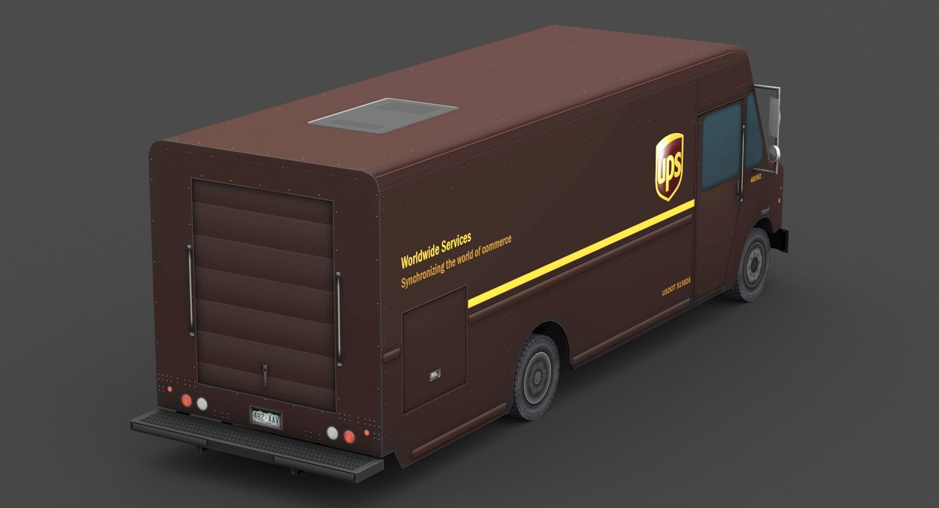 3D Ups Delivery Truck | 1142568 | TurboSquid