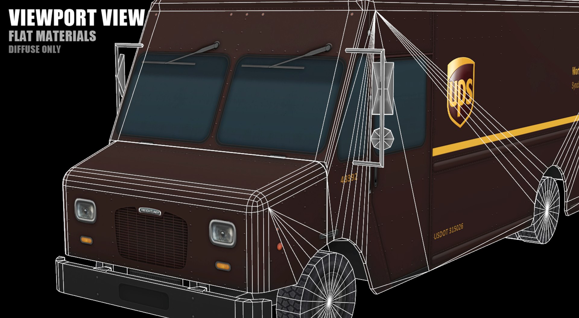 3D Ups Delivery Truck | 1142568 | TurboSquid