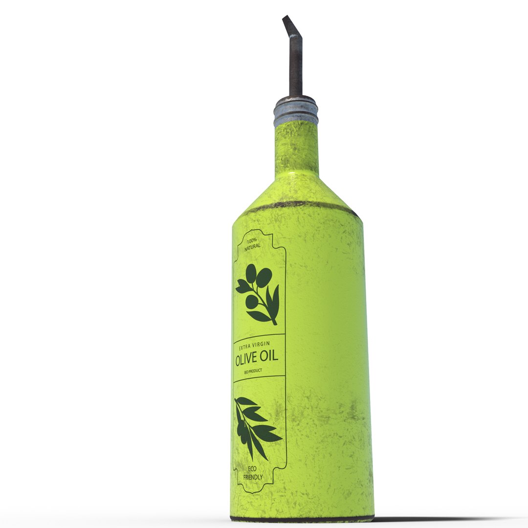 Oil Bottle 3D Model - TurboSquid 2081187
