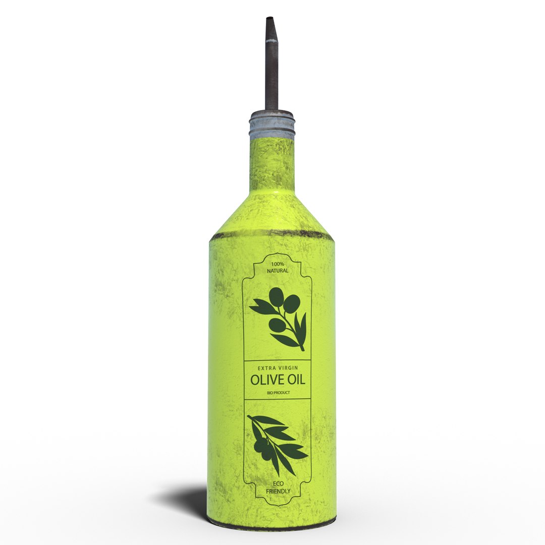 Oil Bottle 3D Model - TurboSquid 2081187