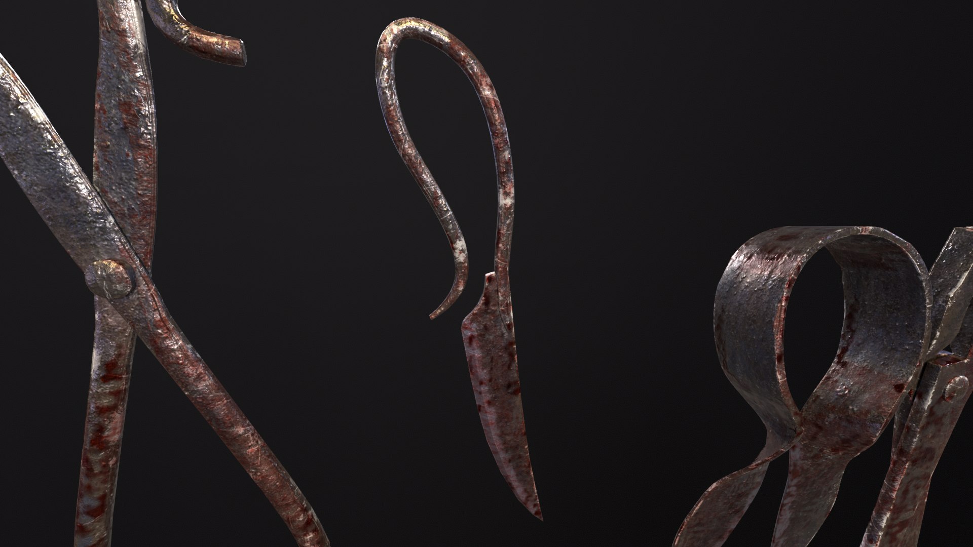 Torture Tools Set 3D Model - TurboSquid 2198266