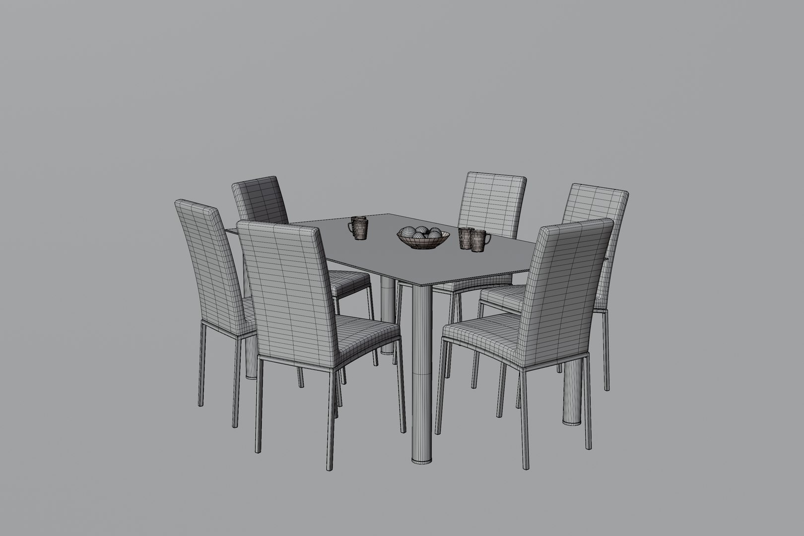 Dining Table 3D Model - TurboSquid 1853079